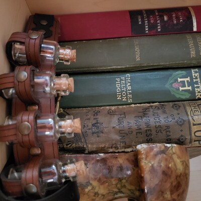 Potion Garter Holster Made of Natural Leather With Bottles. Larp ...