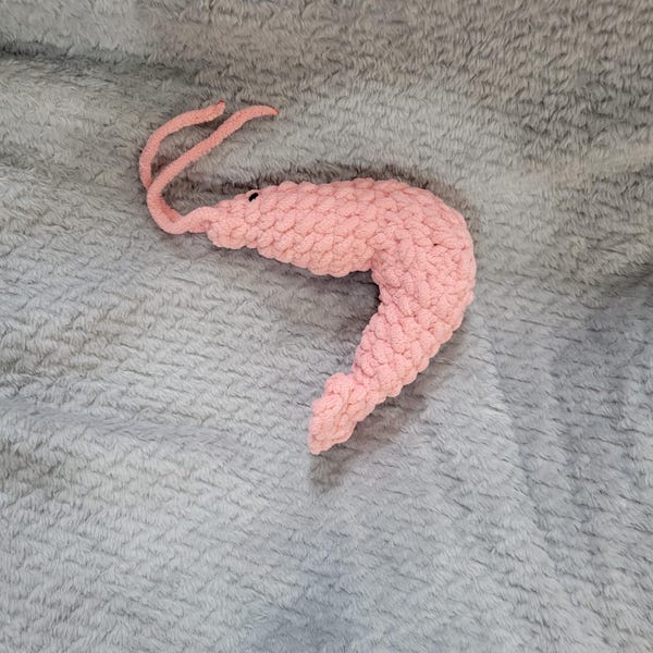 Emotional Support Shrimp Crochet Pattern (PDF Download) - Etsy