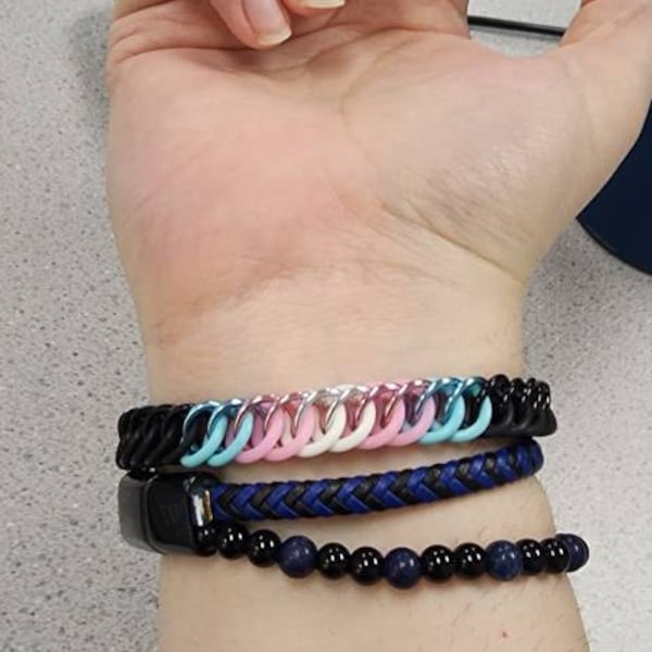 Subtle Agender Pride Bracelet, Agender Pride Flag Bracelet, Agender ...