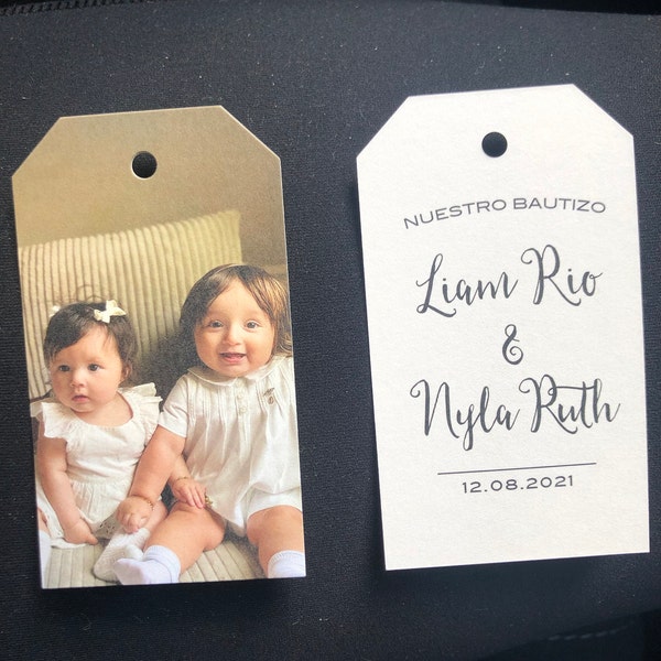 Gift Tags With Photo / Anniversary Party Gift Tags Wedding Photo Gift ...