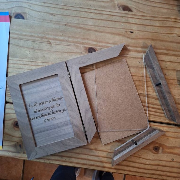 Custom Name Box,name Cut Out,large Personalised Engraved Wooden Box ...