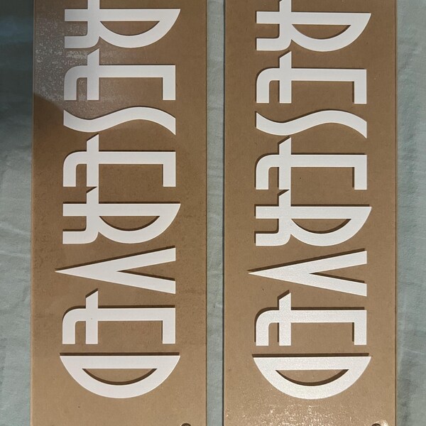 Reserved Sign, Wedding Reserved Sign, Reserved Wedding Sign, Gold ...