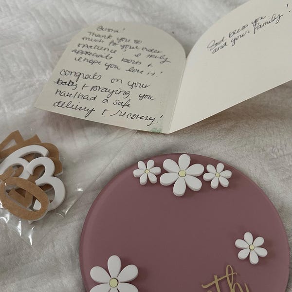 Acrylic Baby Milestone Marker, Baby Milestone Discs, Interchangeable ...