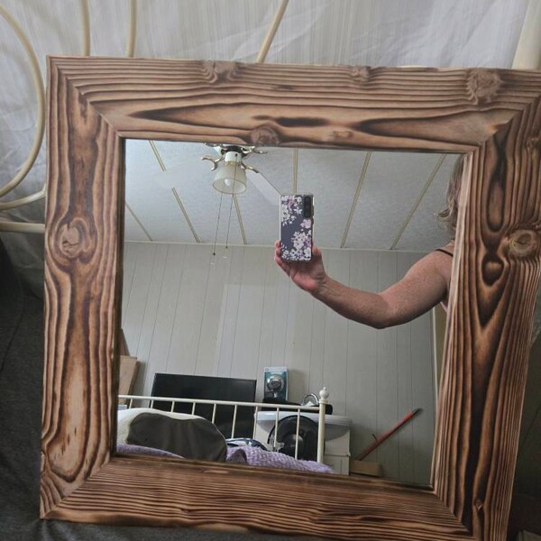 RUSTIC DISTRESSED Farmhouse Mirror, Wall Mirror, Vintage Mirror, Rustic ...