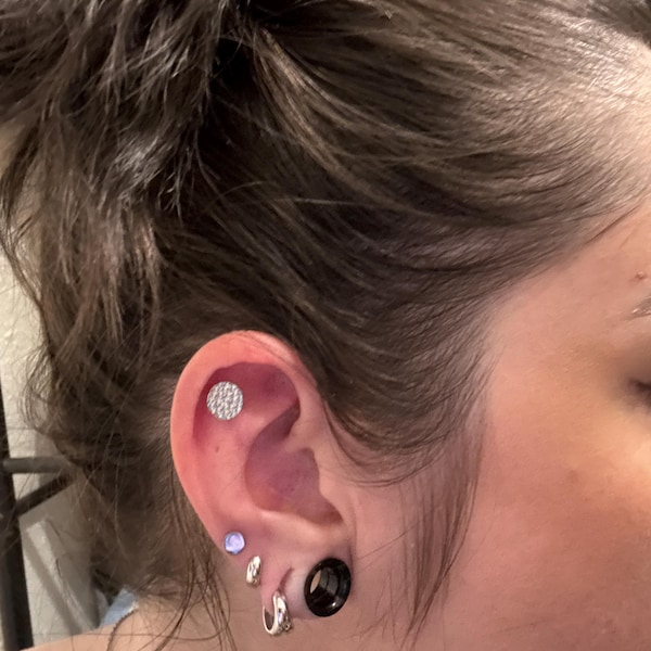 Implant Titanium Push in Threadless Nose Set ,L Bend Nose Stud ...