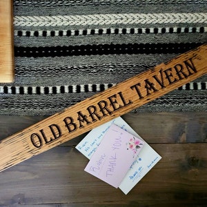 Custom Barrel Stave Barrel Stave With Last Name Personalized - Etsy