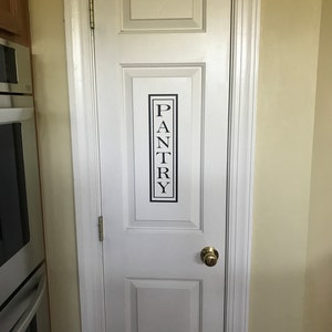 Pantry Vertical Decal Vinyl Sticker Kitchen Decor Family Pantry Kitchen ...