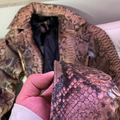 Custom King Python Leather Jacket, Womans Biker Snakeskin Jacket, Black Leather Biker Jacket - Etsy