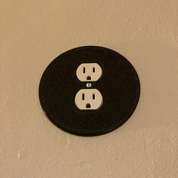 Round Circle Outlet Cover - 3D Printed - Etsy