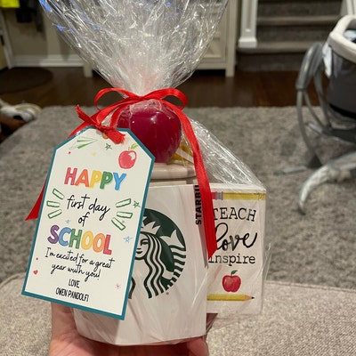 Happy First Day of School Gift Tags for Students, Teachers, Back to ...