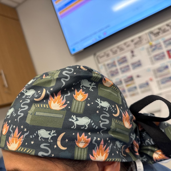 Dark Possums Cute Euro and Unisex Style, Adjustable Scrub Cap ...