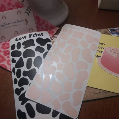 Cow Print Polco Stickers - Etsy