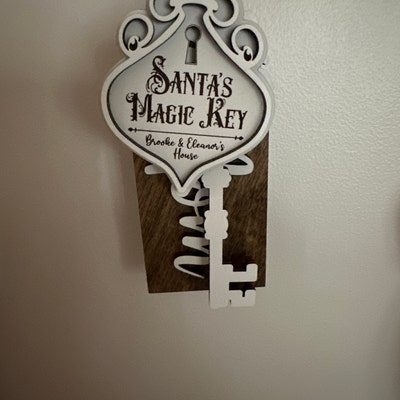 Santas Magic Key Custom Personalized Santas Magic Key Laser Cut Santa ...