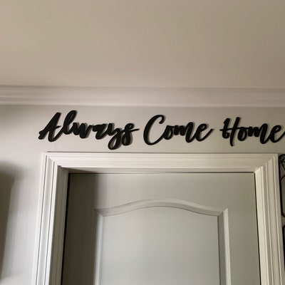 Always Come Home, Wood Words, Wood Word Cut Out, Laser Cut, Wedding ...