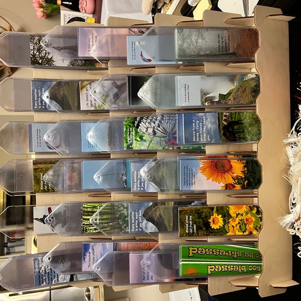 Sticker Display Stand, Craft Show Display, Wooden Stand, Retail Counter ...