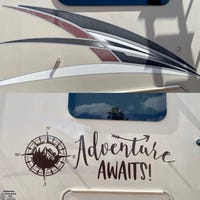 Funny Rv Decal, We Haven't Been Everywhere but It's on Our List! Adventure Awaits, Rv Decor, Rv ...