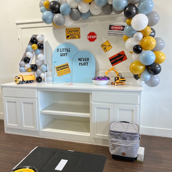 Construction Balloon Garland | DIY Balloon Garland Kit | Construction ...