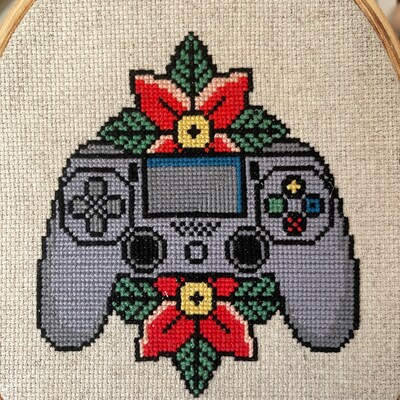 Game Joystick Cross Stitch Pattern Gamer Console Embroidery - Etsy