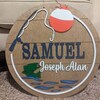 Fishing Baby Hospital Announcement, Fishing Baby Name Sign - Etsy