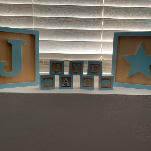 Large Wooden Letter Blocks, Large Alphabet Letter Blocks - Etsy