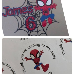 Personalised Spider-man Cake Topper With the Option of Added Stickers ...