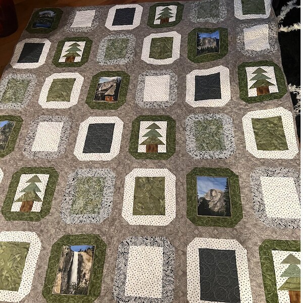 Longhorn in Bluebonnets Quilt Panel, Quilt Fabric Panel, Quilting ...