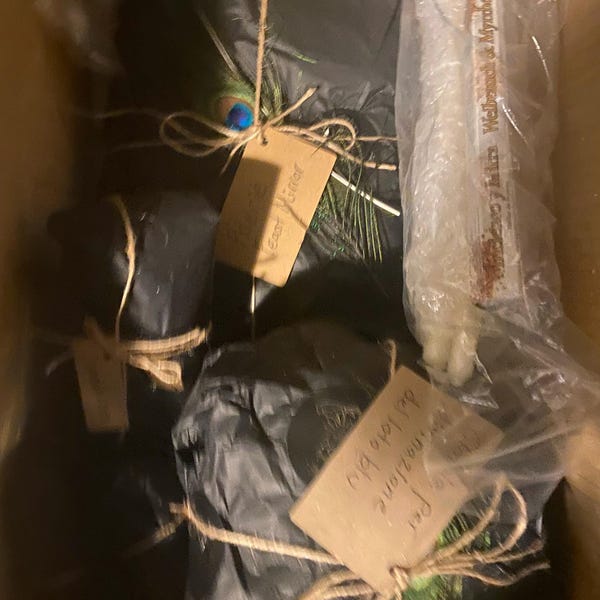 Edgar Cayce Crystal Ball. Obsidian Scrying Orb on Antique Brass Stand ...