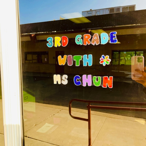 Alphabet Window Clings in Jewel Colors - Etsy