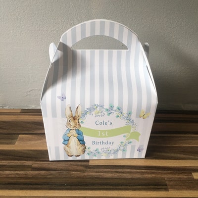 Peter Rabbit Personalised Childrens Party Box Gift Bag Favour - Etsy