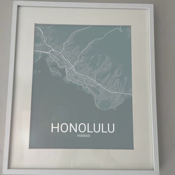 Vintage Hawaii Ink Drawing: Tropical Art Print, Retro Island Decor ...