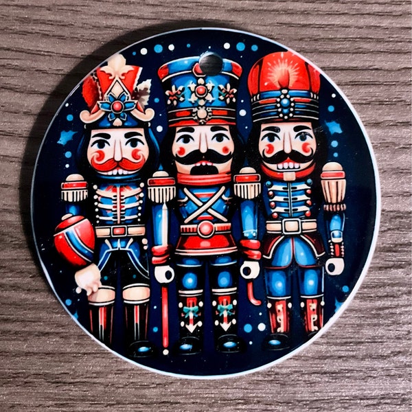 Christmas Nutcrackers Ornament Sublimation, 3D Nutcrackers Ornament ...