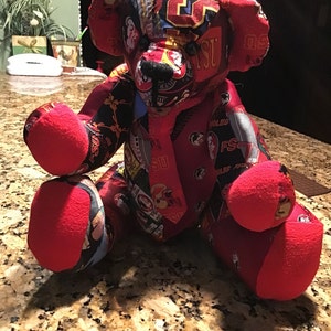 6 Necktie Patchwork Memory Bear - Etsy