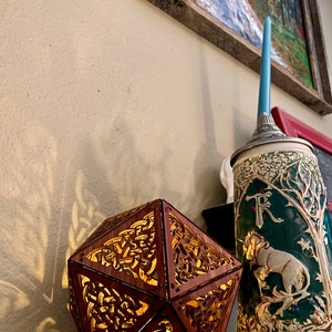 Lotus Blossom Shadow Lamp, Geometric Floral Light, Zen Home Decor ...