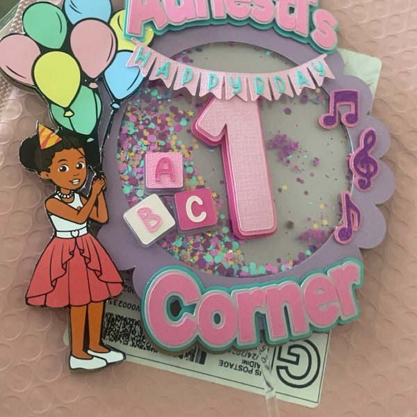 Shaker Cake Topper Poke Mon Topper Custom Topper Birthday Topper Girl ...