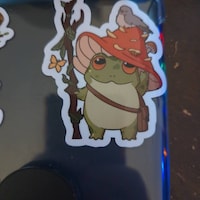 Druid Frog Sticker Druid Class Sticker Dice Sticker Rpg Sticker ...