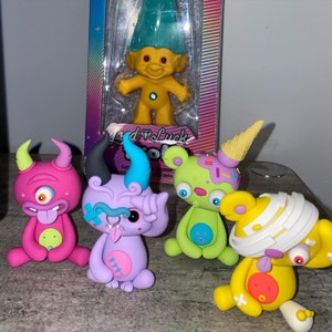 Random CYCLOPS Littlelazies 1 Miniature Monster Polymer Clay Sculpture ...