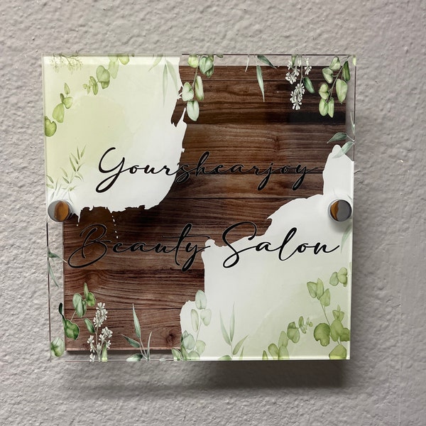 Business Logo Sign, Personalized Acrylic Sign,custom Design Acrylic ...