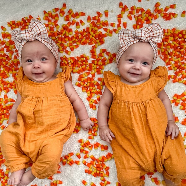 Large Fall Tinsel Hair Bow, Fall Sailor Bow, Solid Hair Bows, Girls ...