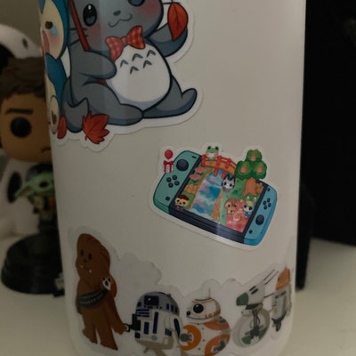 Chewie and Droid Friends Plushie Transparent Disney Laptop Stickers ...