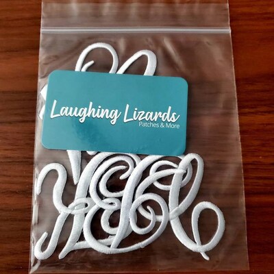 26 Letter Monogram Alphabet Patch Kit, Script Iron on Appliques, High ...