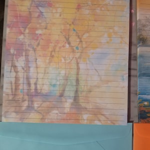 Nice Floral Edged Lined Writing Paper 8.5x11 25 Sheets and Color ...