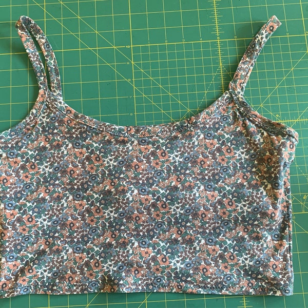 Sommar Camisole PDF Sewing Pattern With Built in Bralette. Low Support, Thin Straps, Cropped or ...