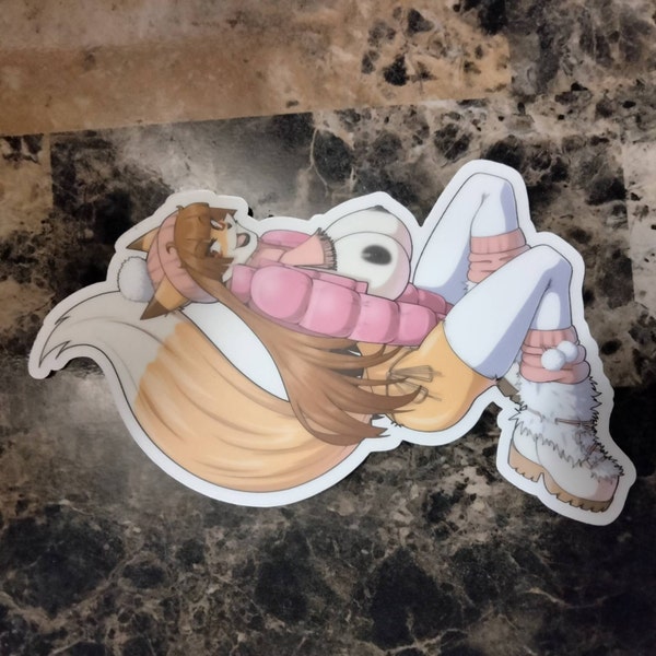 Sexy Anime Redhead Girl Open Mouth Ver Die Cut Sticker Etsy