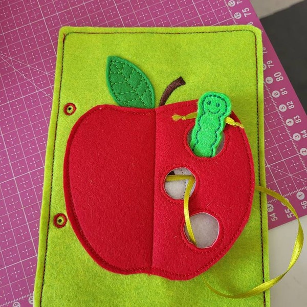 Quiet Book Page Embroidery Design, Toddler Quiet Book Pattern, in the ...