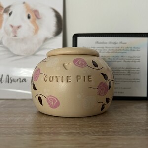 Romantic Rose Cat Urn, Flower Urn, Ceramic Urn for Ashes, Flower Urn ...
