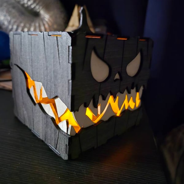Halloween Monster Box Laser Cut Files: SVG, PDF, CDR (digital Product ...