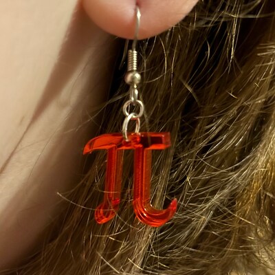 Math Symbol Earrings Pi, Cherry Pi, Square Root of 1, Sigma & Infinity ...