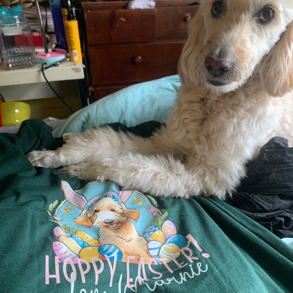 Goldendoodle Blanket, Woven Throw Blanket, Golden Doodle Tapestry, Lush ...