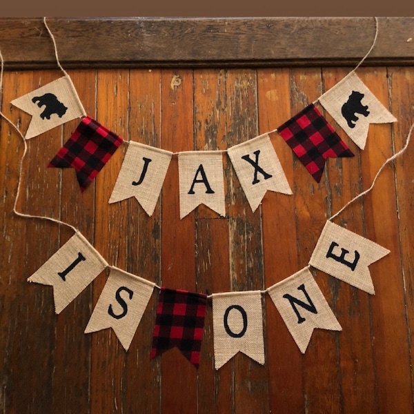 Lumberjack First Birthday, Lumberjack Banner, Lumberjack Party Supplies ...