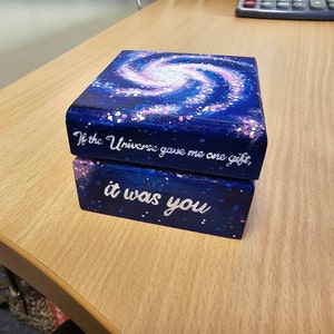 Triple Moon Crystal Storage Box Set Hand Painted Wicca Witch, Space ...